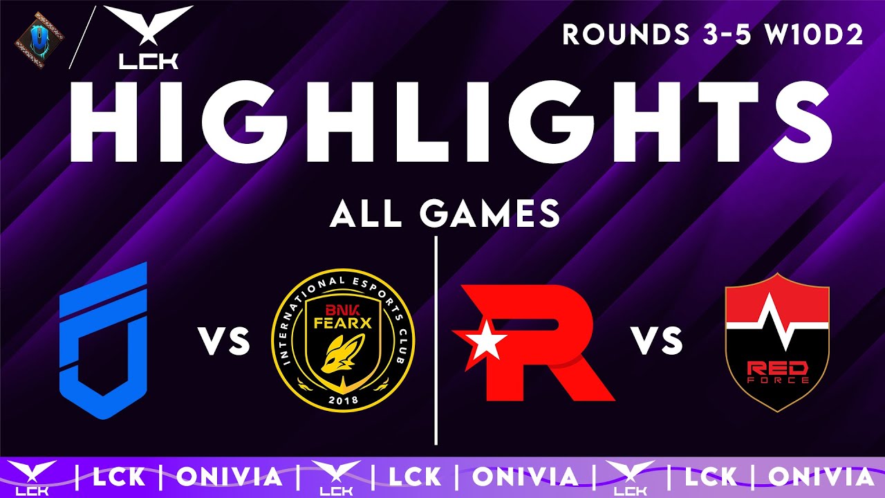 LCK Highlights ALL GAMES Week 10 Day 2 | LCK 2025 Round 3-5 - YouTube