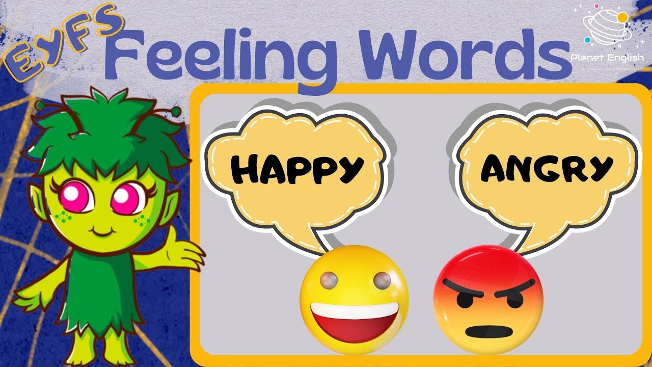 Let's Learn Feeling Words | EYFS | Kindergarten Lessons - YouTube