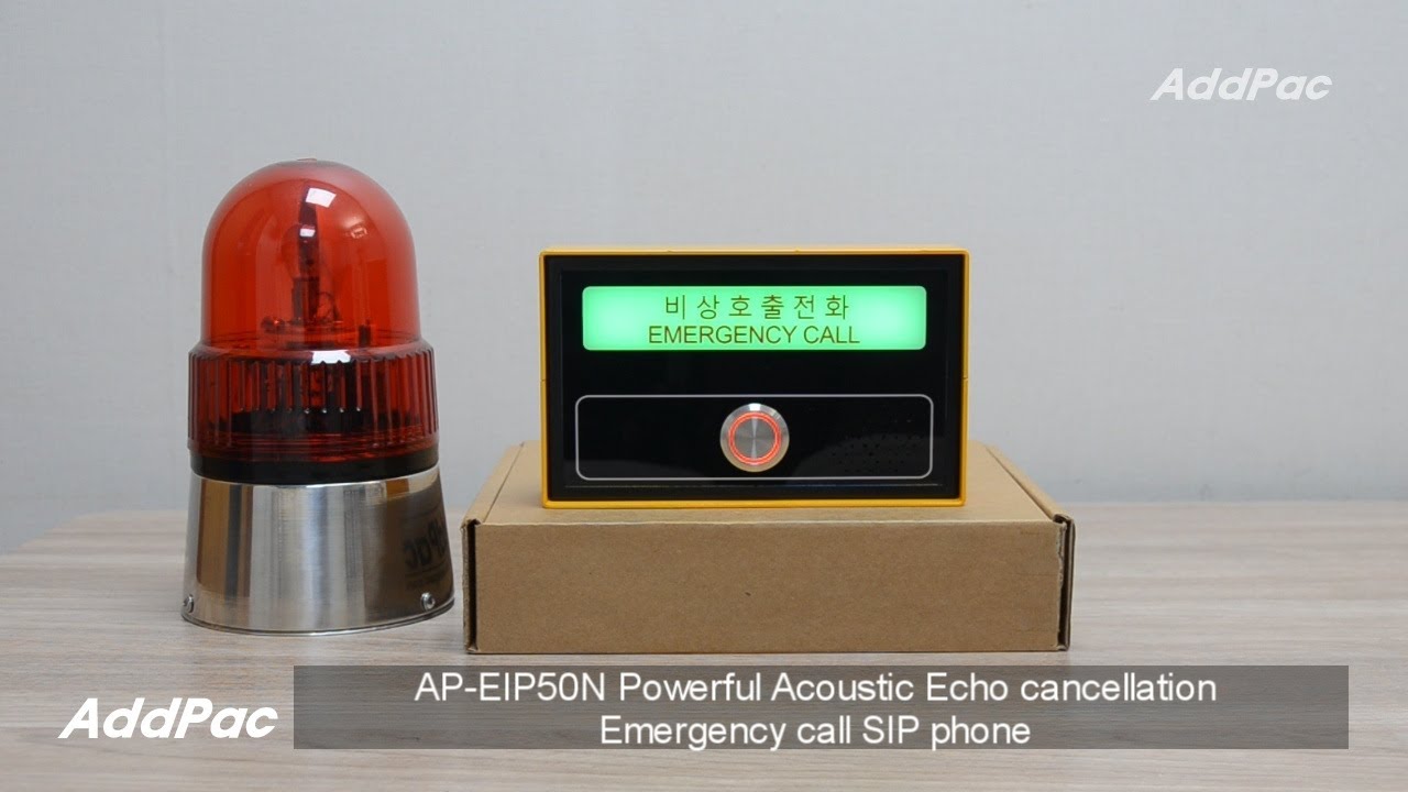 AP-EIP50N Powerful Acoustic Echo Cancellation Emergency Call SIP Phone(고성능 SIP 비상통화장치 데모) - YouTube