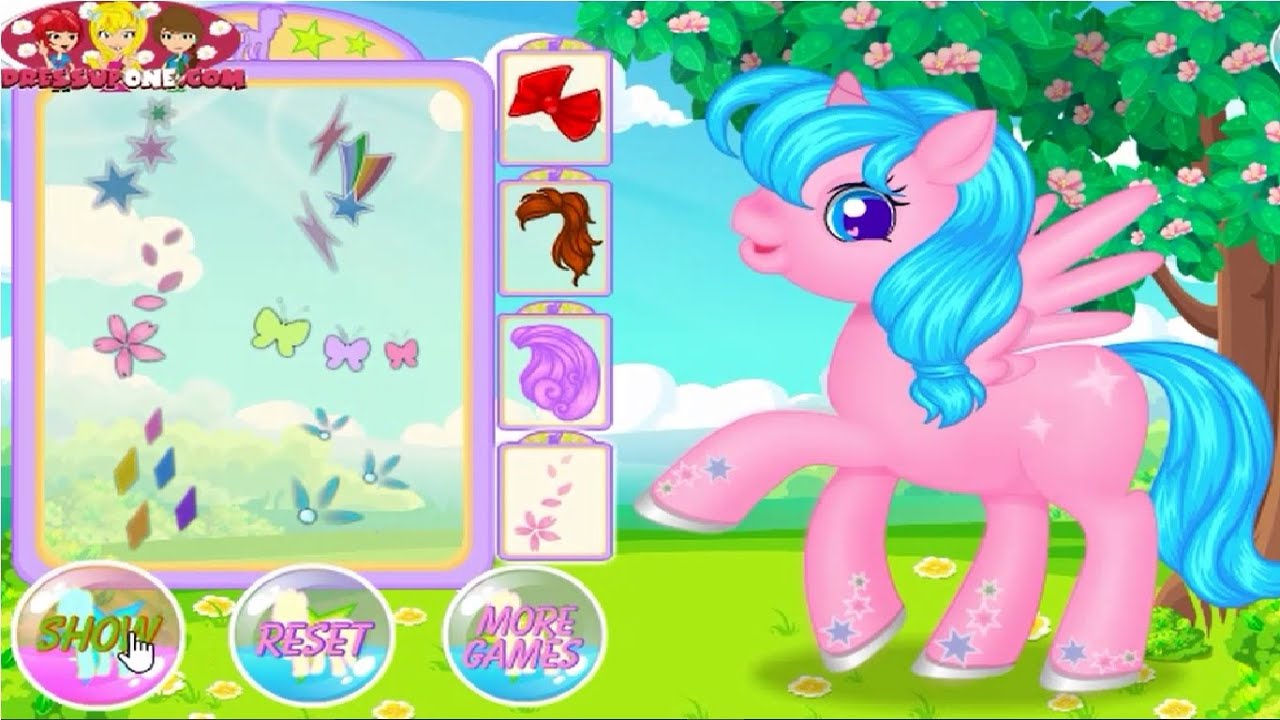 My Little Pony / Grooming-Salon / MLP Cartoon Games for Kids - YouTube