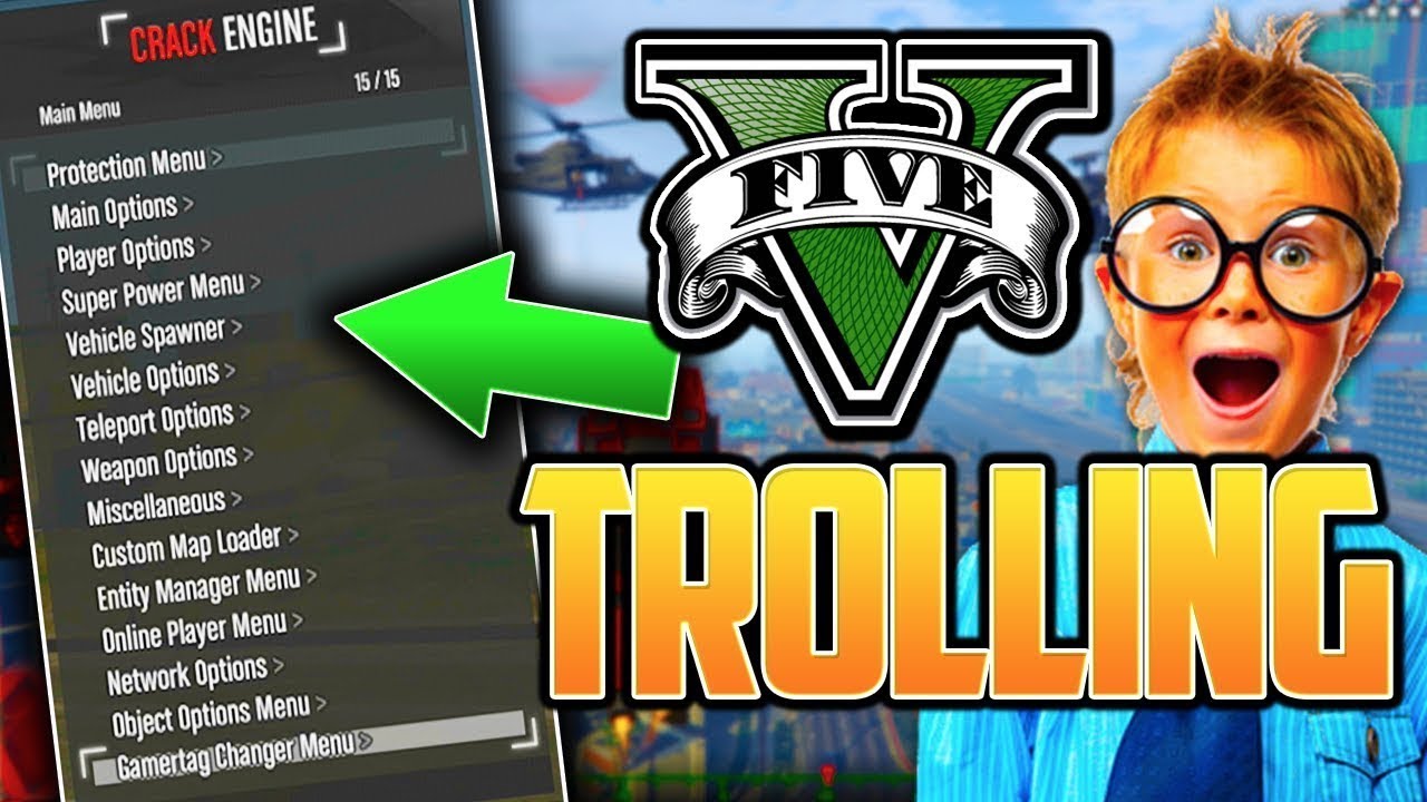 UN MODDEUR TROLL AVEC MOD MENU SUR GTA 5 ONLINE PS4 EXCLU 1.44 - YouTube