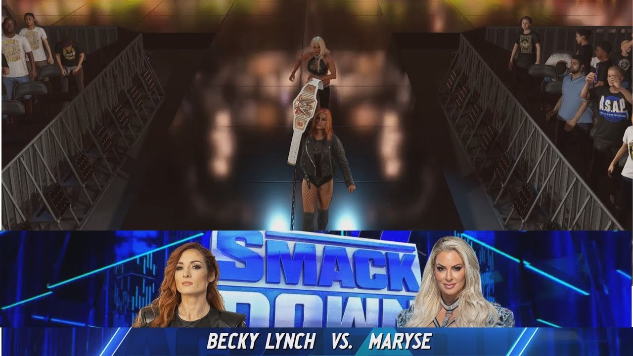 BECKY LYNCH (C) VS MARYSE. WWE SMACKDOWN. WWE 2K24. TQSVERSE - YouTube