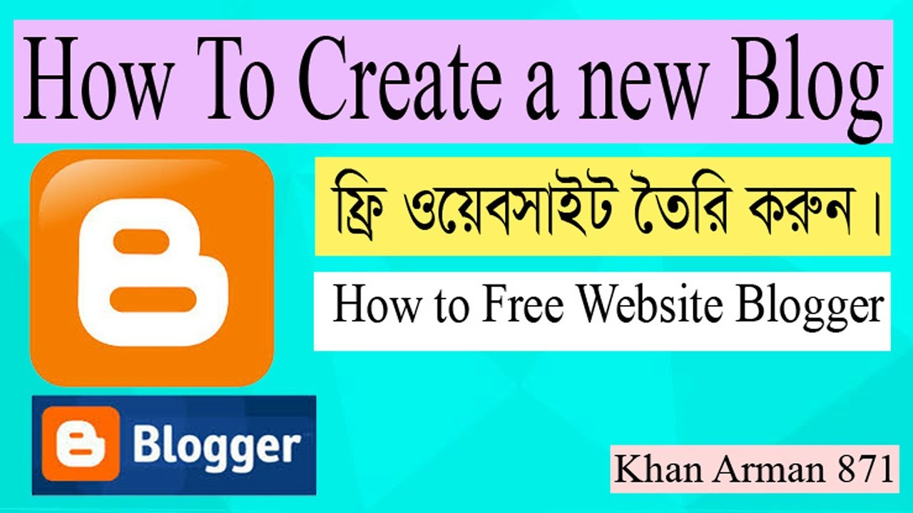 Create Blogger Account 2020 । How To Create a Free Blog/Website on ...