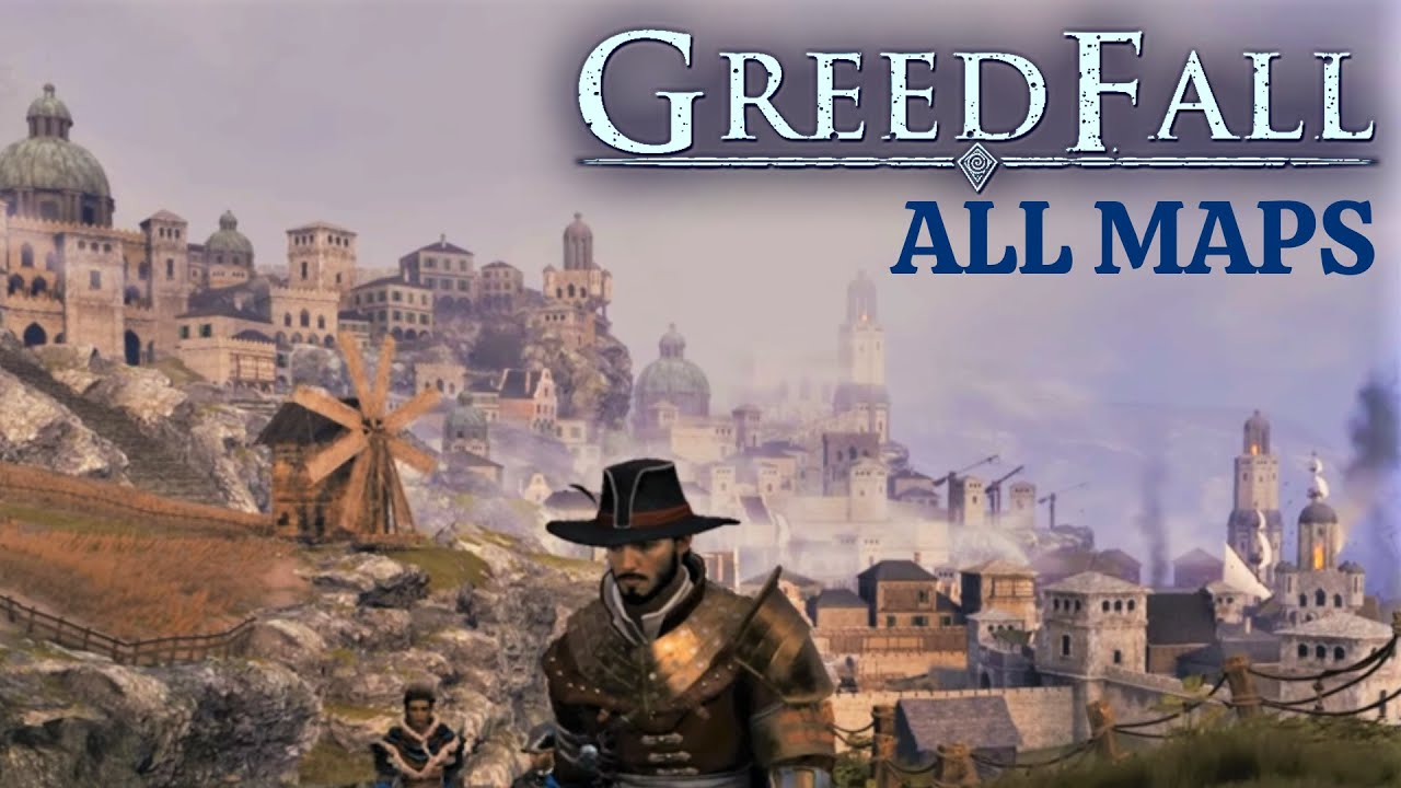 HOW BIG ARE THE MAPS in Greedfall? Walk Across All Maps - YouTube