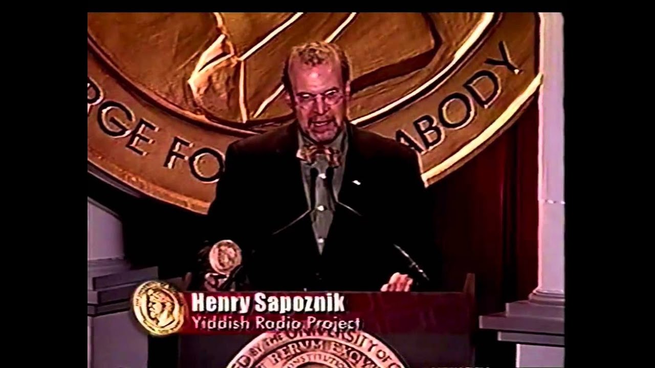 Henry Sapoznik - Yiddish Radio Project - 2002 Peabody Award Acceptance ...