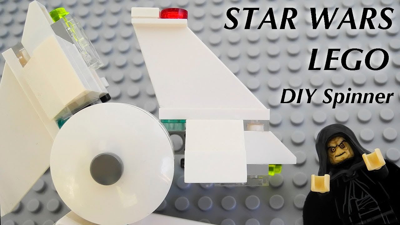 LEGO Star Wars Spinner DIY - Imperial Shuttle - YouTube