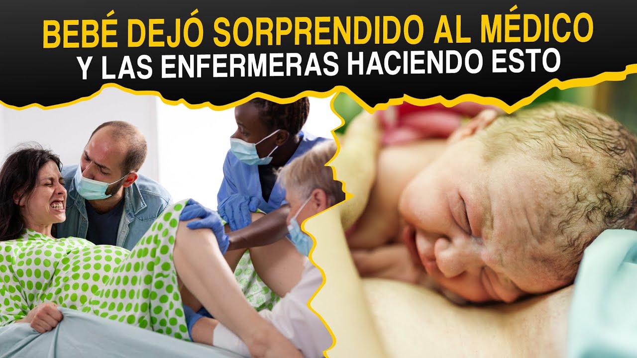 Bebé dejó sorprendido a enfermeros en la sala de parto al nacer - YouTube