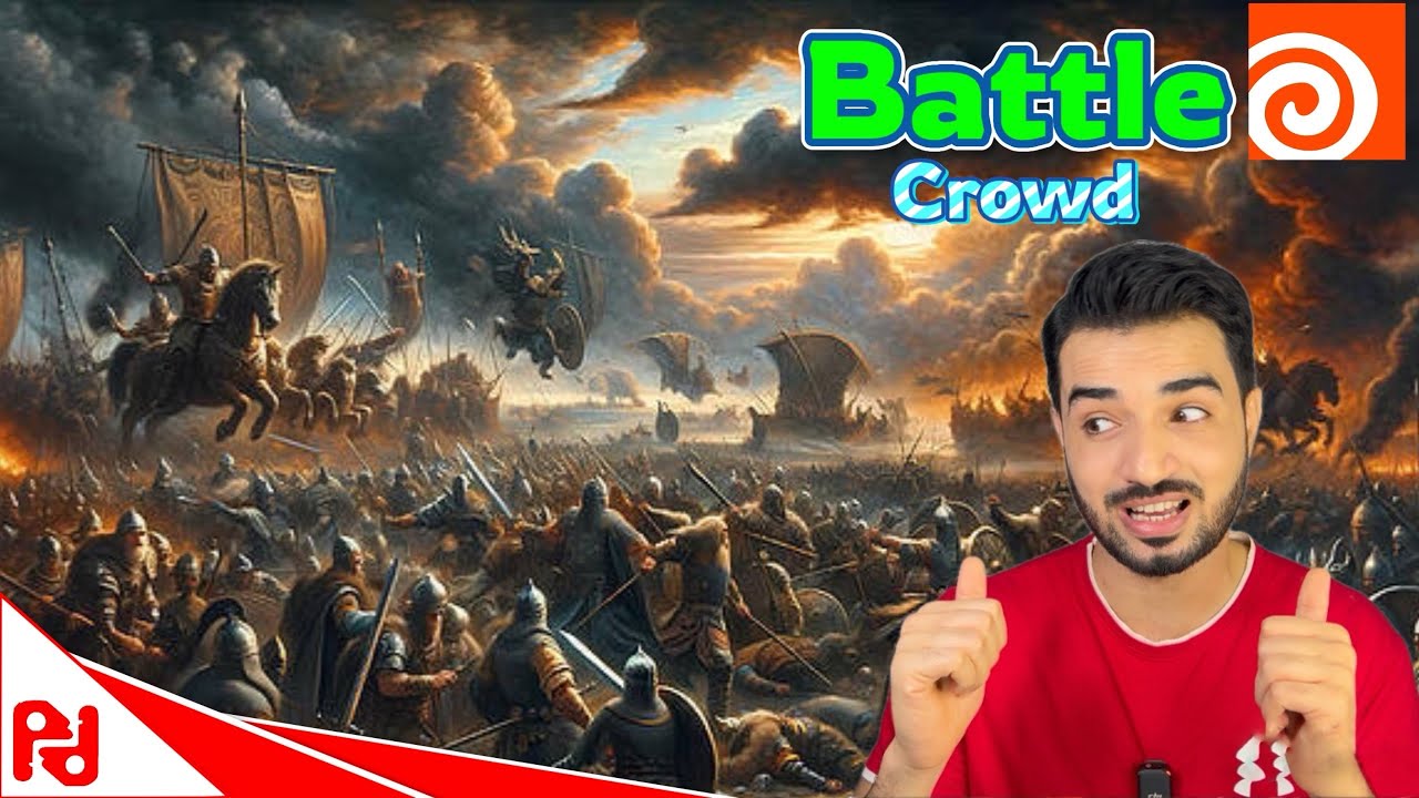 Amazing Battle Crowd using Houdini 20 - Part 1 - YouTube