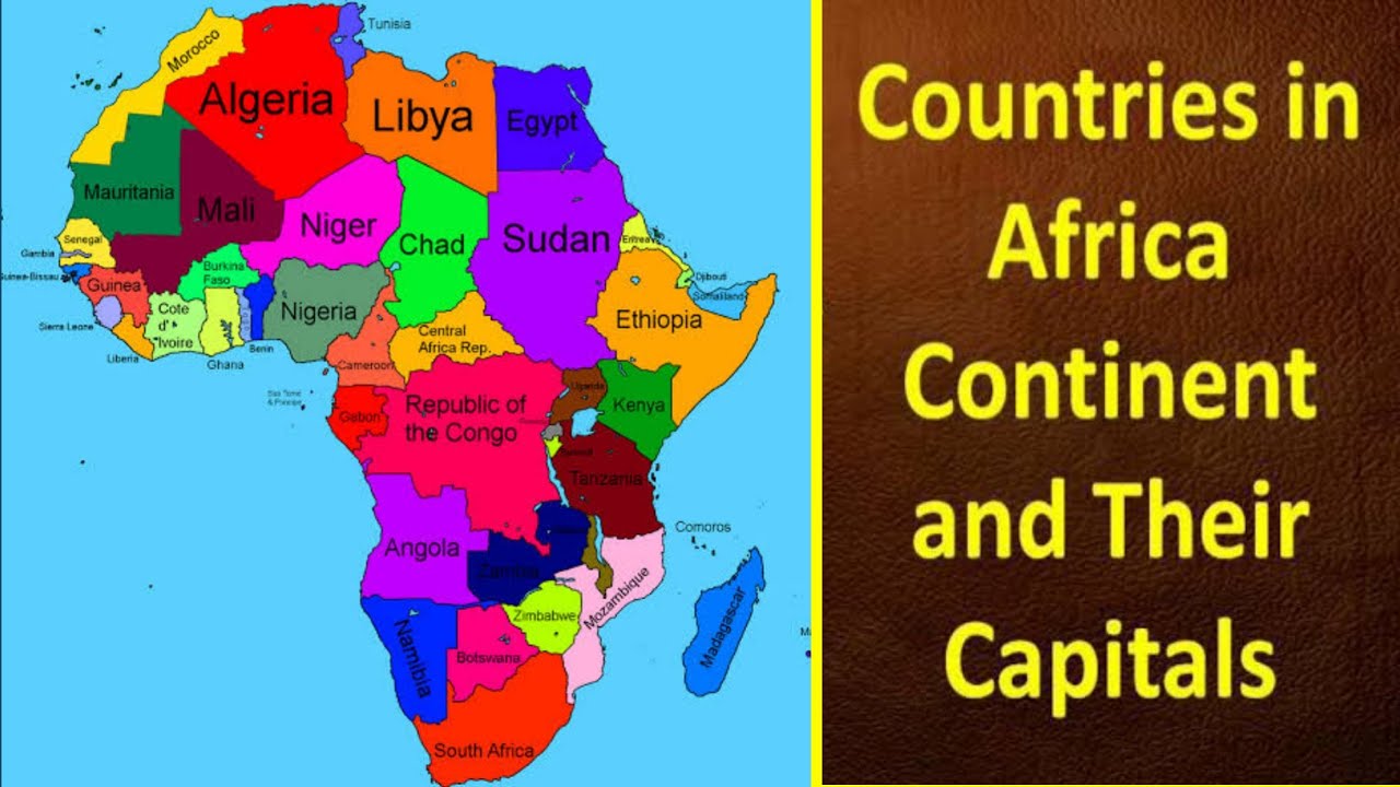 AFRICAN CAPITALS | Africa Countries and their Capitals | Map of African ...
