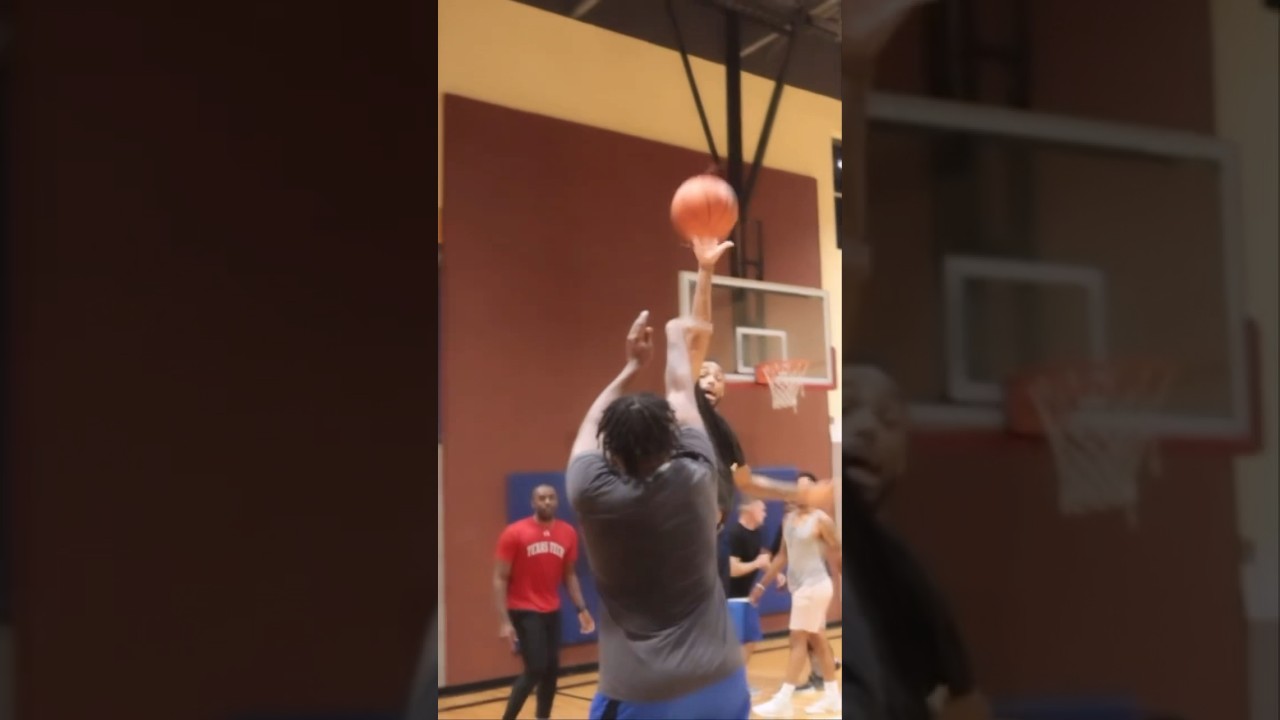 He Almost BLOCKED My SHOT😮‍💨#basketball - YouTube
