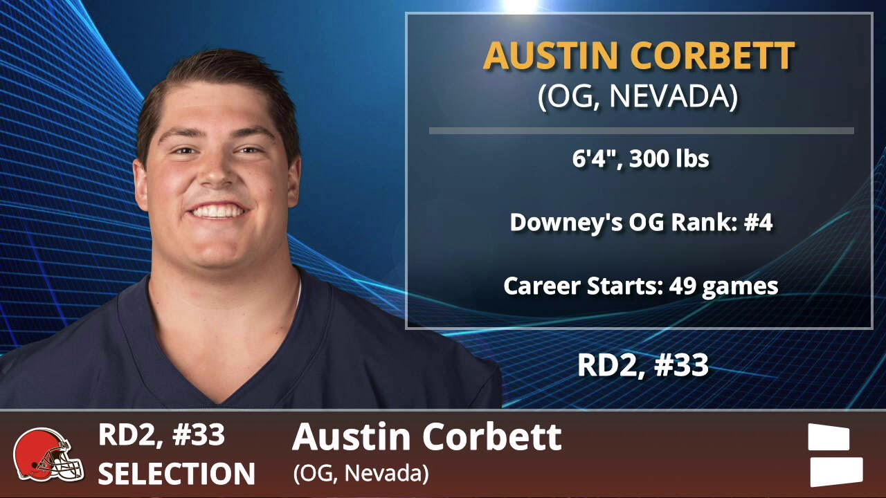Cleveland Browns Select OL Austin Corbett From Nevada With Pick #33 In ...