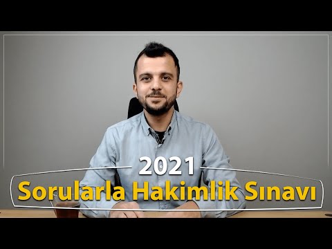 Sorular üzerinden 2021 HAKİMLİK SINAVI