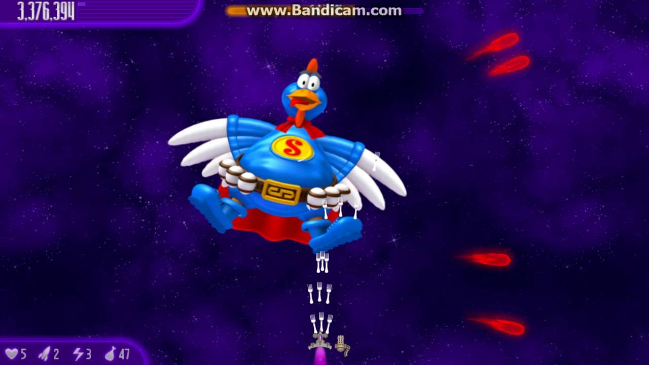Chicken invaders 4: 1st boss: Chickenaut, then Super Chicken - YouTube