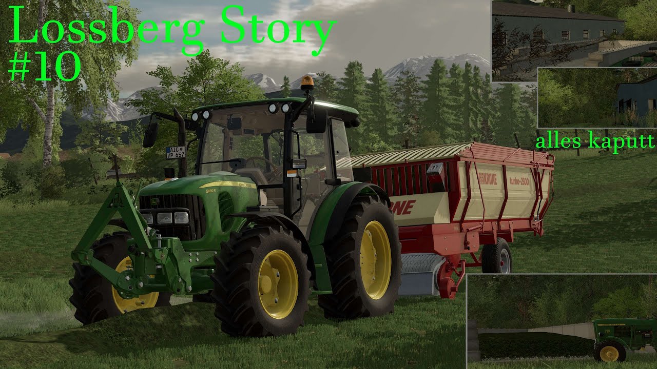 [LS22] Silo einfahren, Unwetter und Mist | #10 | Lossberg mit Story ...