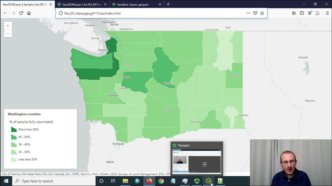 Choropleth mapping with the ArcGIS API for JavaScript and a GeoJSON ...