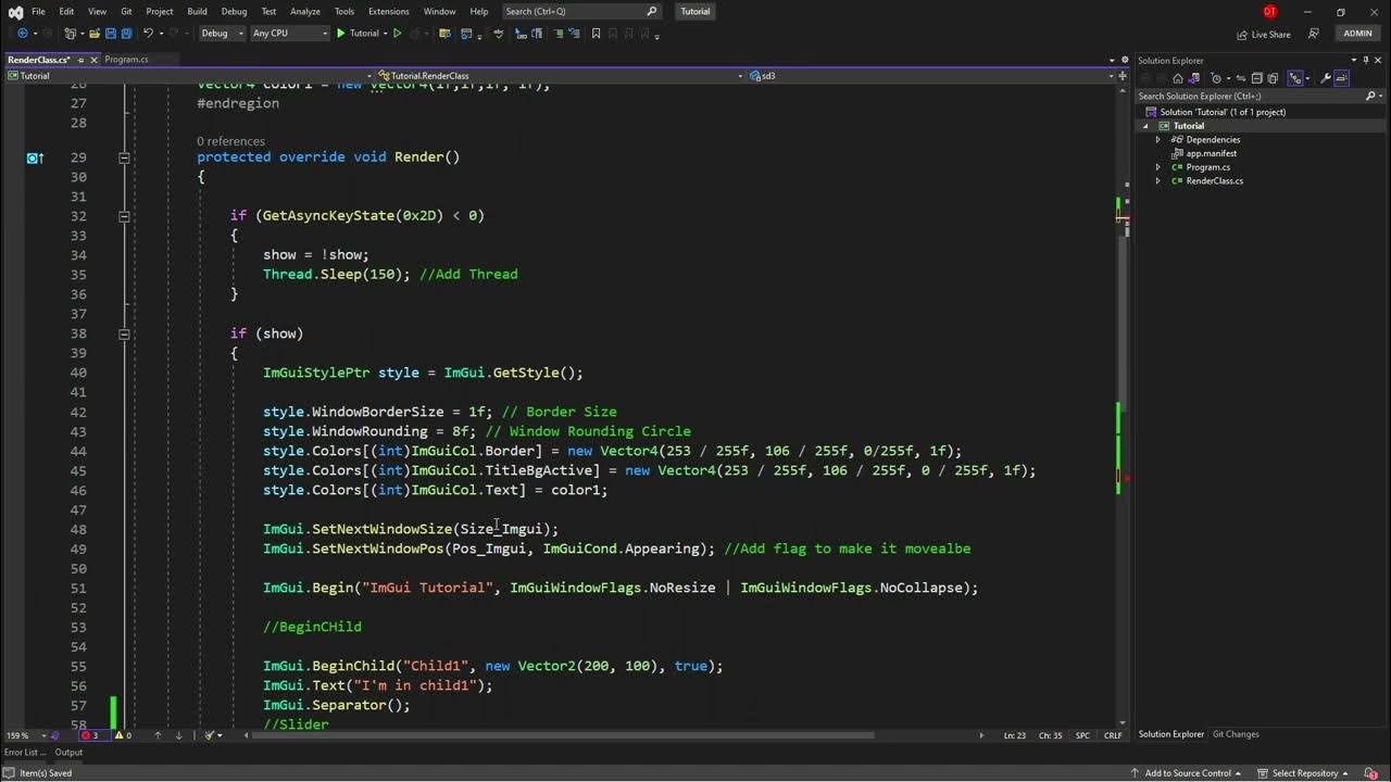 C# Imgui || Part 6: Sliders, Font, Text,... - YouTube
