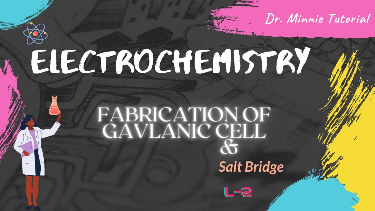 ELECTROCHEMISTRY|FABRICATION OF GALVANIC CELL|VOLTAIC CELL|SALT BRIDGE ...