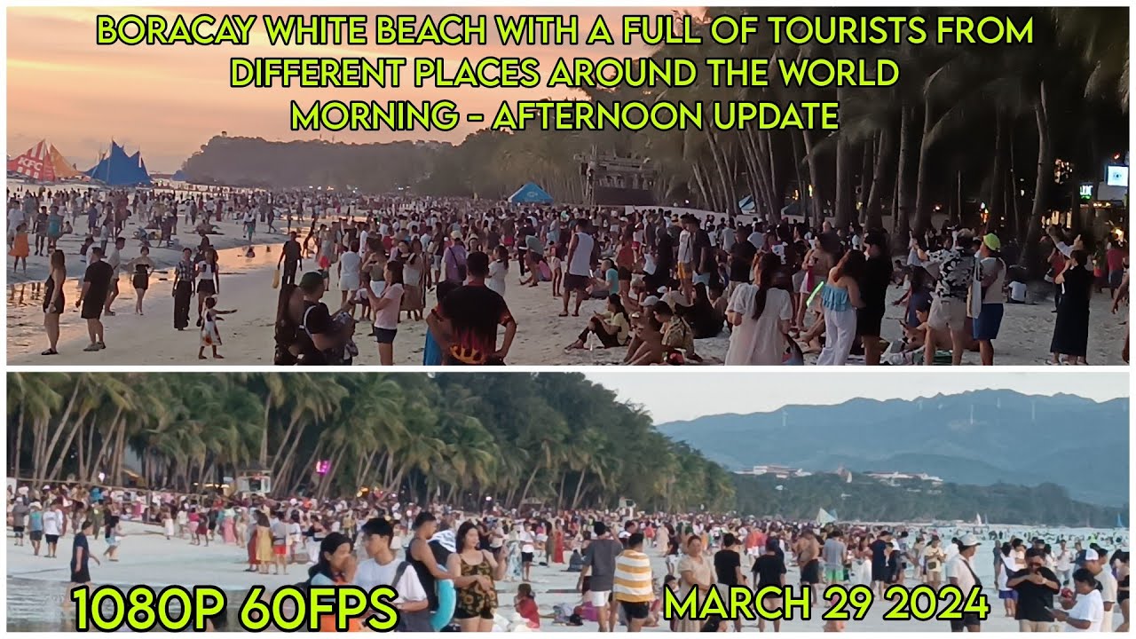The BORACAY ISLAND PHILIPPINES WHITE BEACH Today GOOD FRIDAY | Full Of ...
