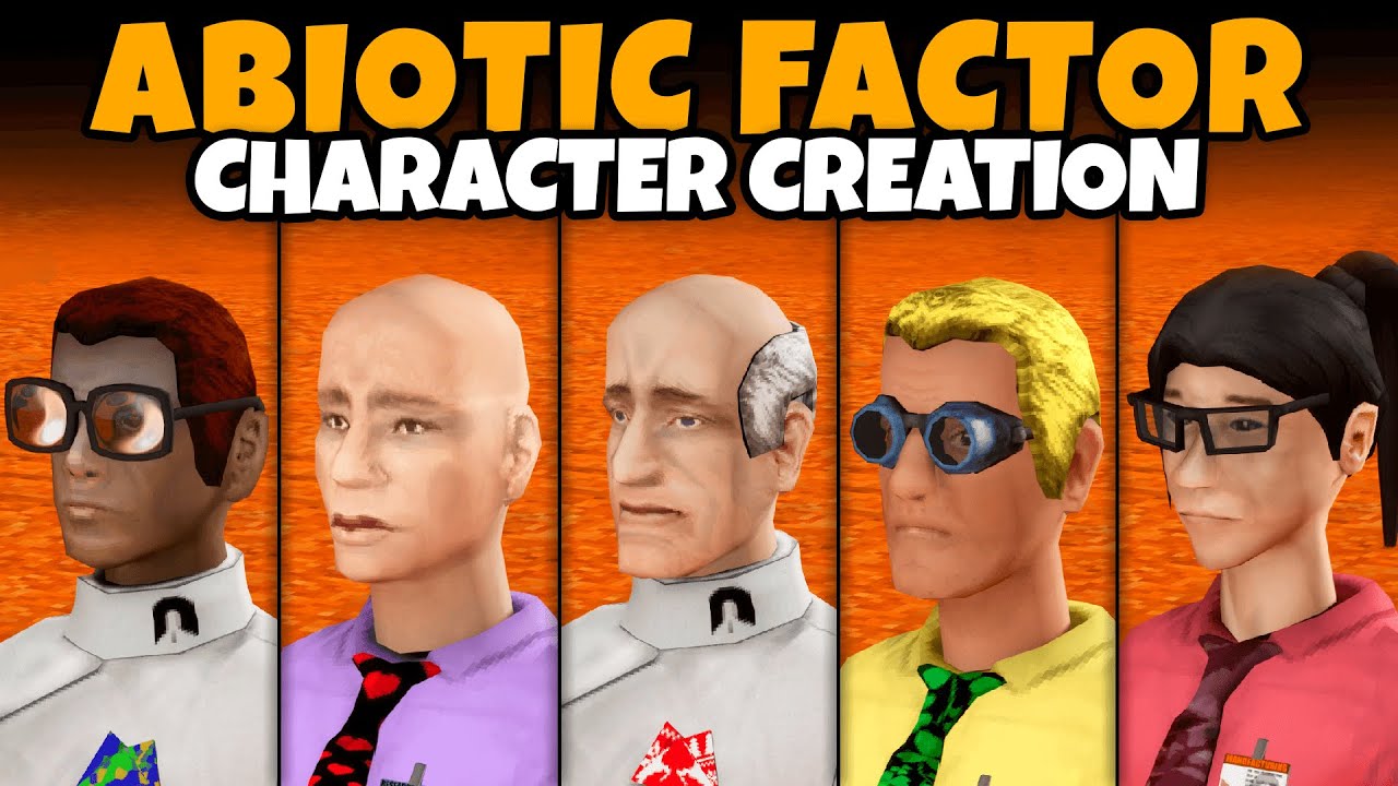 Abiotic Factor Character Creation (Male & Female, Full Customization, All Options, More!) - YouTube