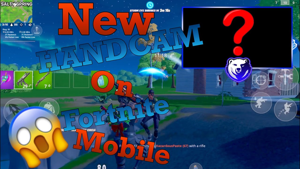 NEW HANDCAM ON FORTNITE MOBILE?!!? - YouTube