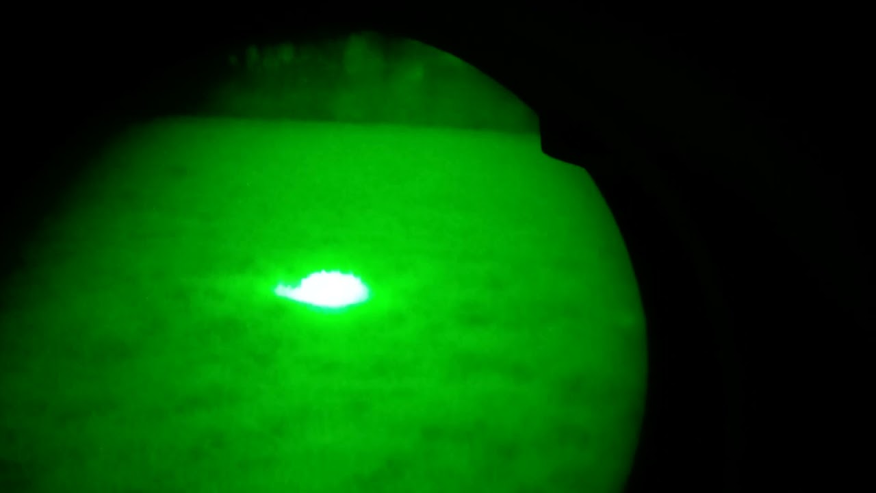 IR Laser as seen by a Night Vision Device - YouTube