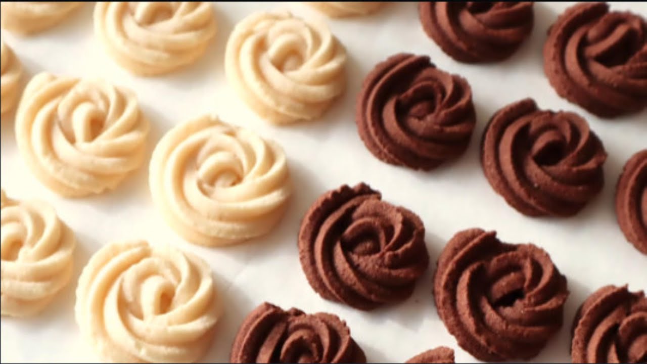 Recette Délicieuse : Biscuits au Beurre en Forme de Roses - YouTube