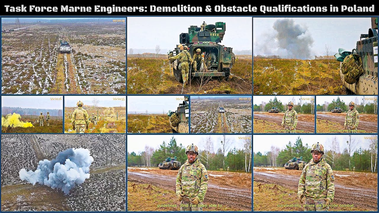 "Task Force Marne Engineers: Demolition & Obstacle Qualifications in ...