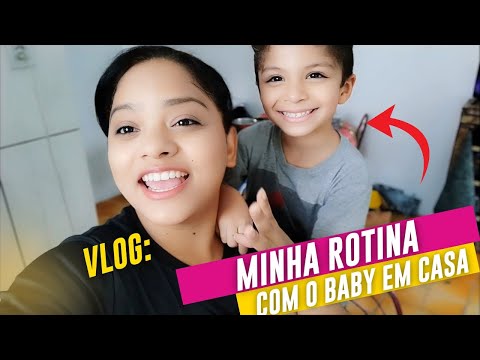 VLOG, MINHA ROTINA COM O BABY EM CASA 