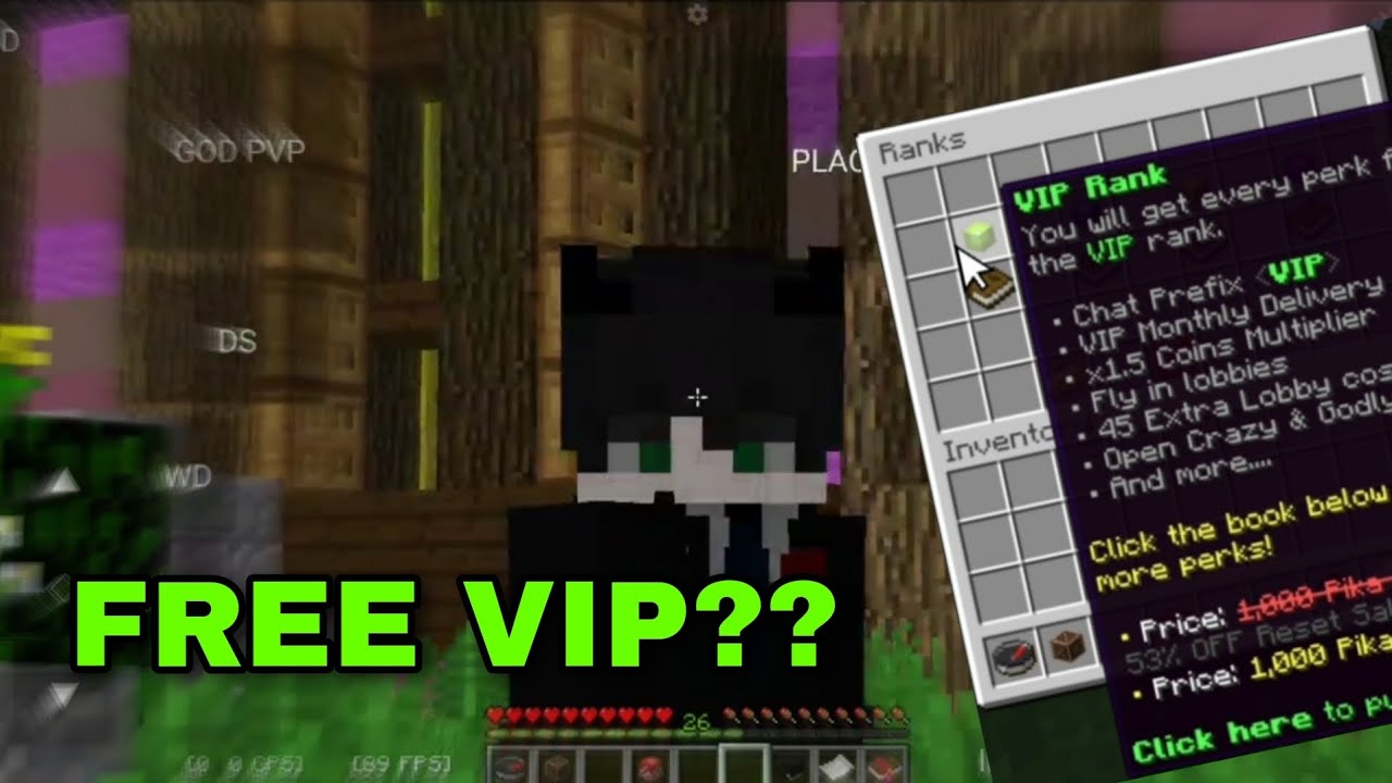 Buying Free VIP Rank in Pika Network Pojavlauncher (Android) #java #pikanetwork #android - YouTube