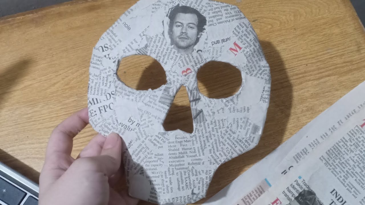 creating the COD ghost mask :)) - YouTube