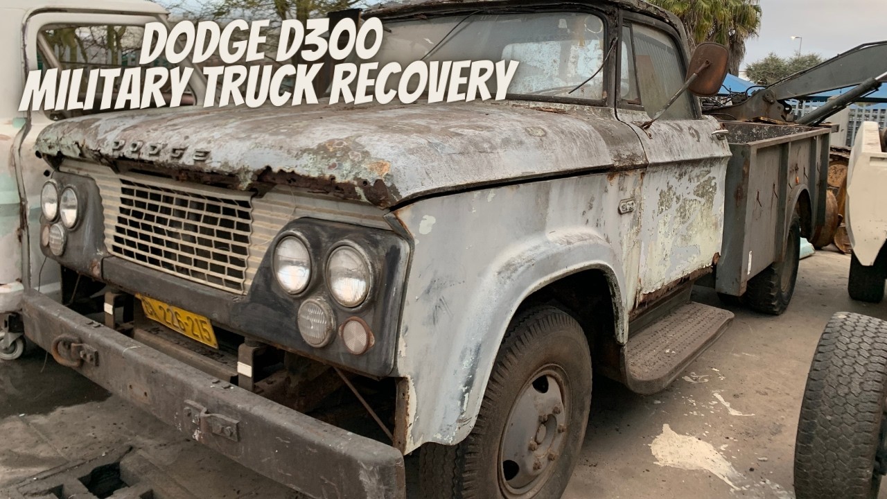 Dodge D300 Military Truck Recovery and Final Drive - YouTube