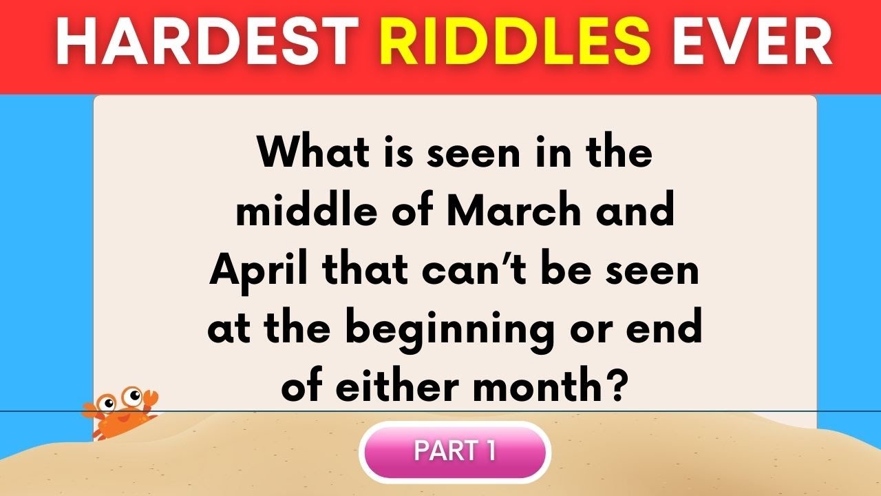 ONLY A GENIUS CAN SOLVE THESE RIDDLES 🕵️‍♂️🤯 | 20 TRICKY & HARD RIDDLES ...