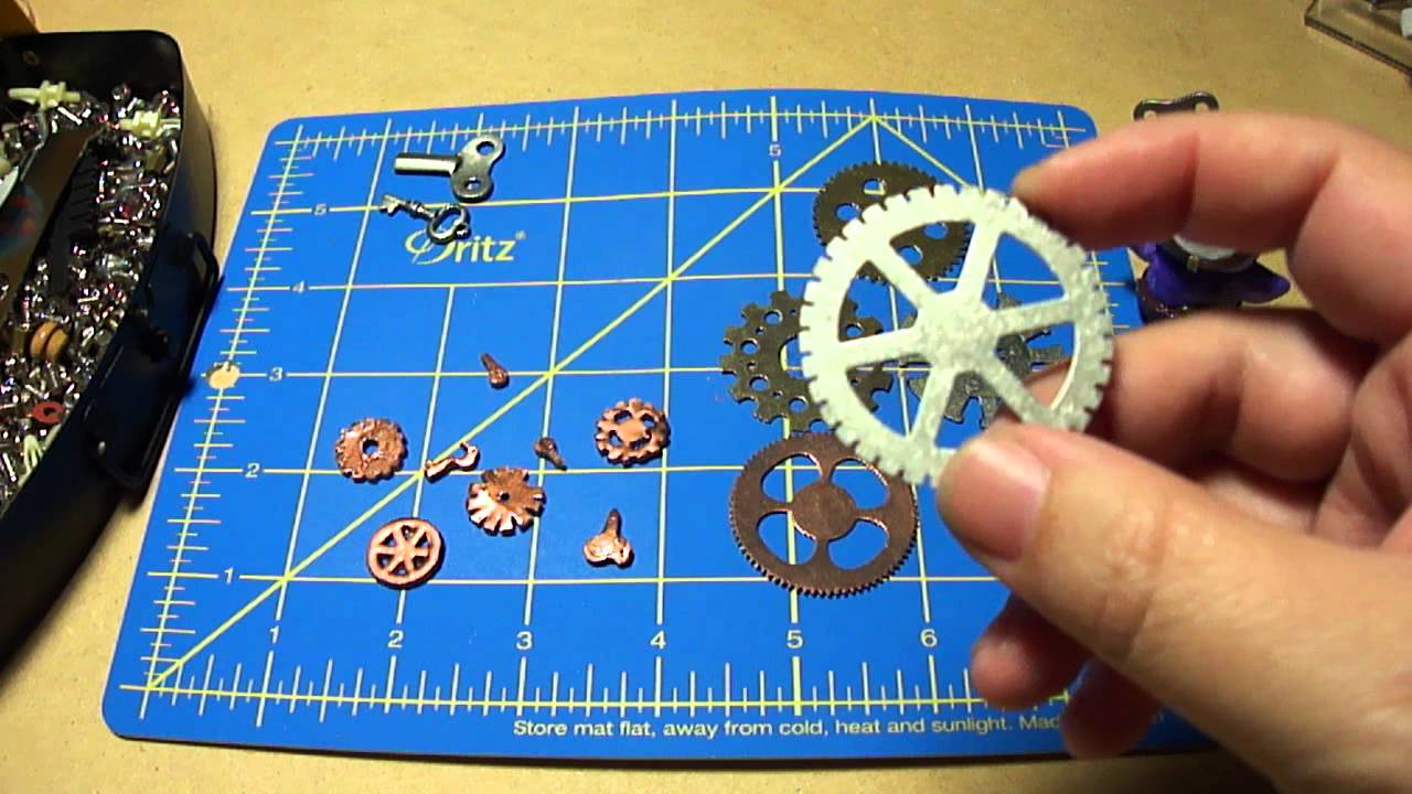 Steampunk Mini Gears and Keys How To - YouTube