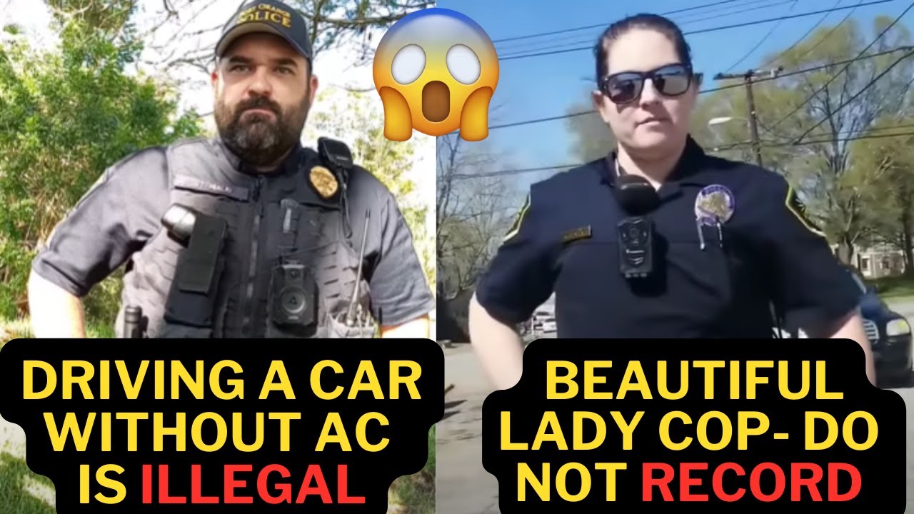 Driving a car Without an AC is against the law| Beautiful Lady Cop ...