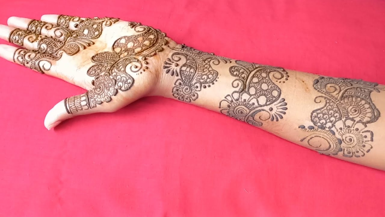 Beautiful bangle mehndi design | churi mehndi design for hands | Easy ...