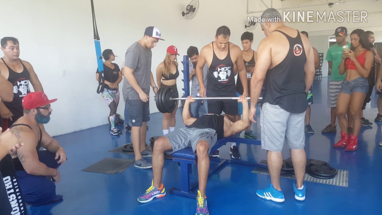 Campeonato de supino academia New top - YouTube