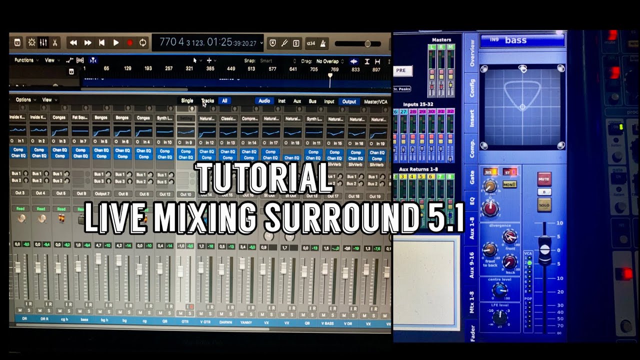 Tutorial Live Mixing Surround 5.1 - YouTube