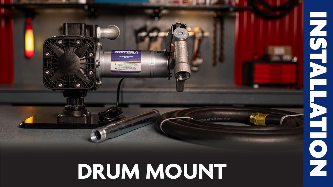 Sotera Drum Mount Installation - Oil & Chemical Transfer Pump - YouTube