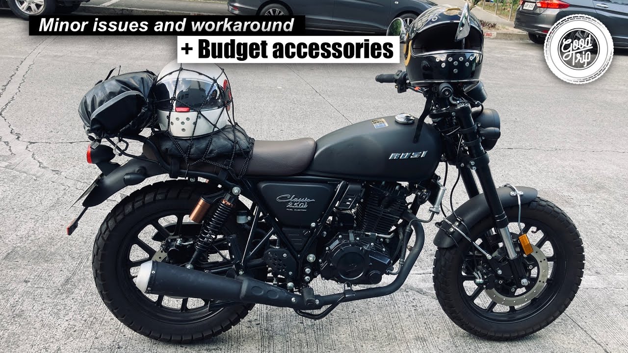 Rusi classic 250i | Minor issues and workaround | Budget accessories ...