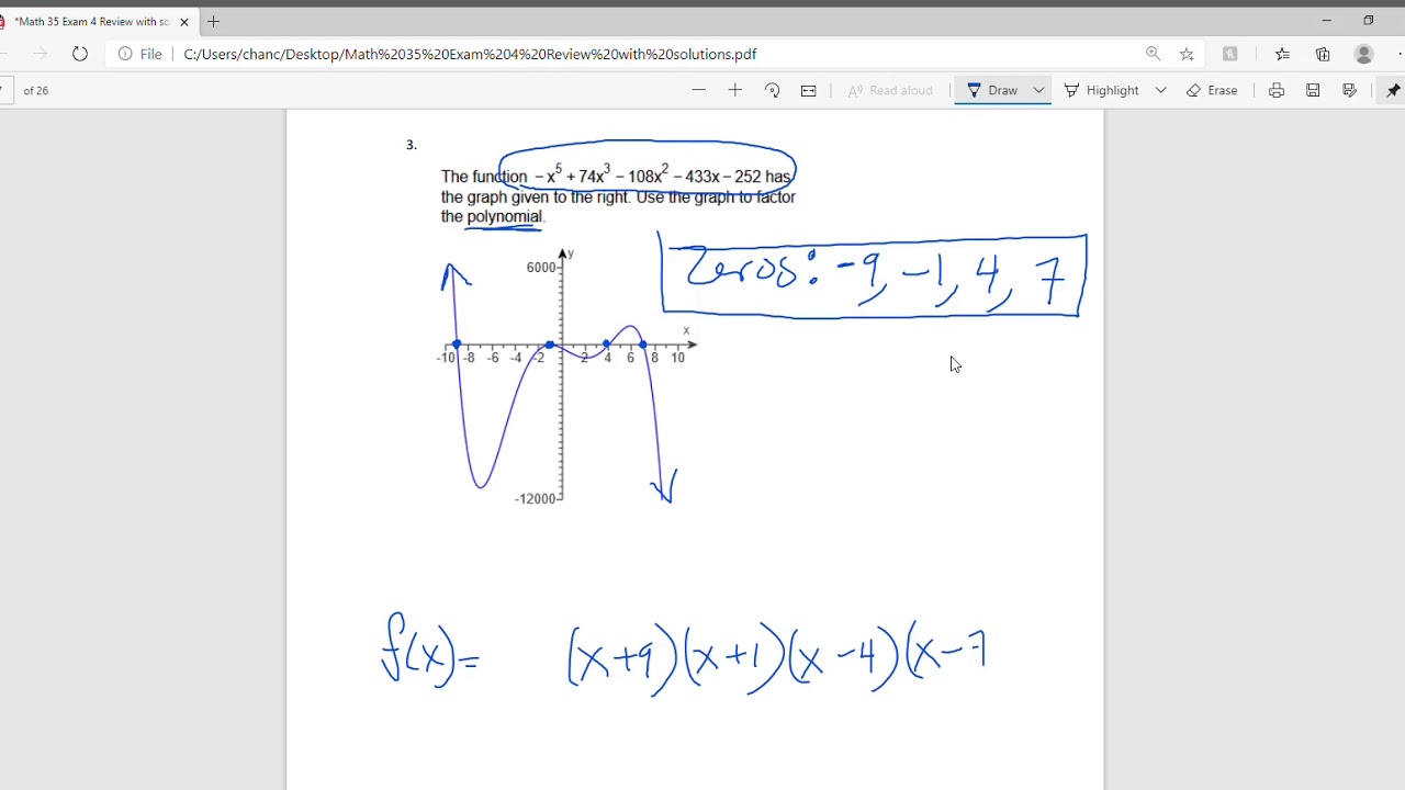 Math 35 Exam 4 Review Part 2 - YouTube