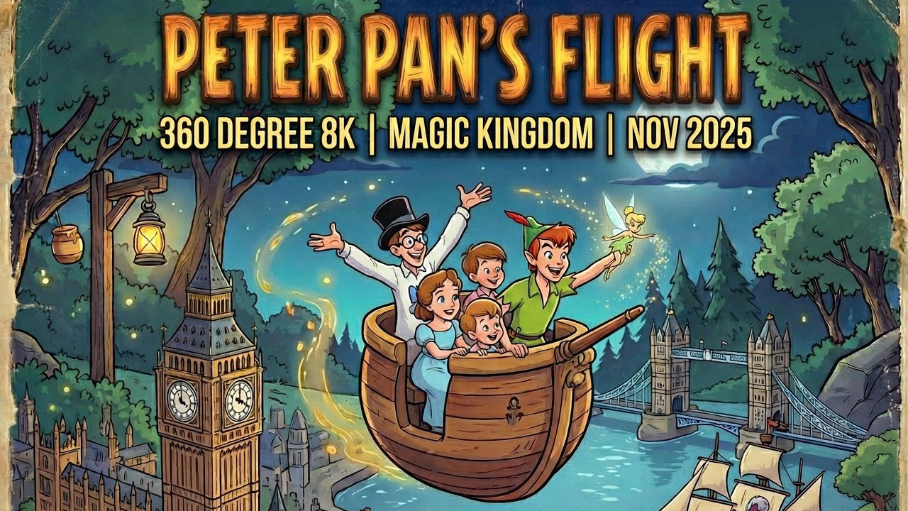 Peter Pan in 360 Degree 8K - Magic Kingdom - Nov 2025 - YouTube