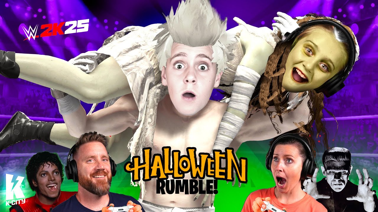The Spookiest Family Royal Rumble EVER in WWE 2k25! - YouTube