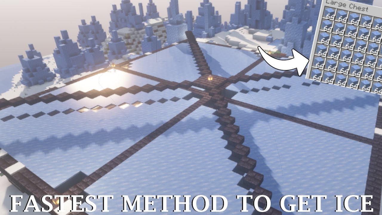 Minecraft:How to Make The EASIEST ICE FARM-Minecraft 1.18/1.17 - YouTube
