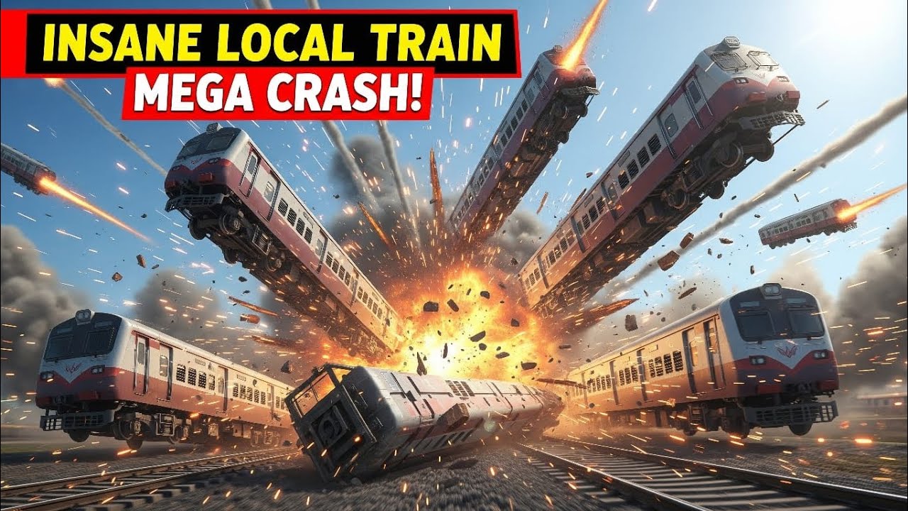 INSANE accident local TRAIN RG train gameplay video😩 ATHARV GAMERZ ...