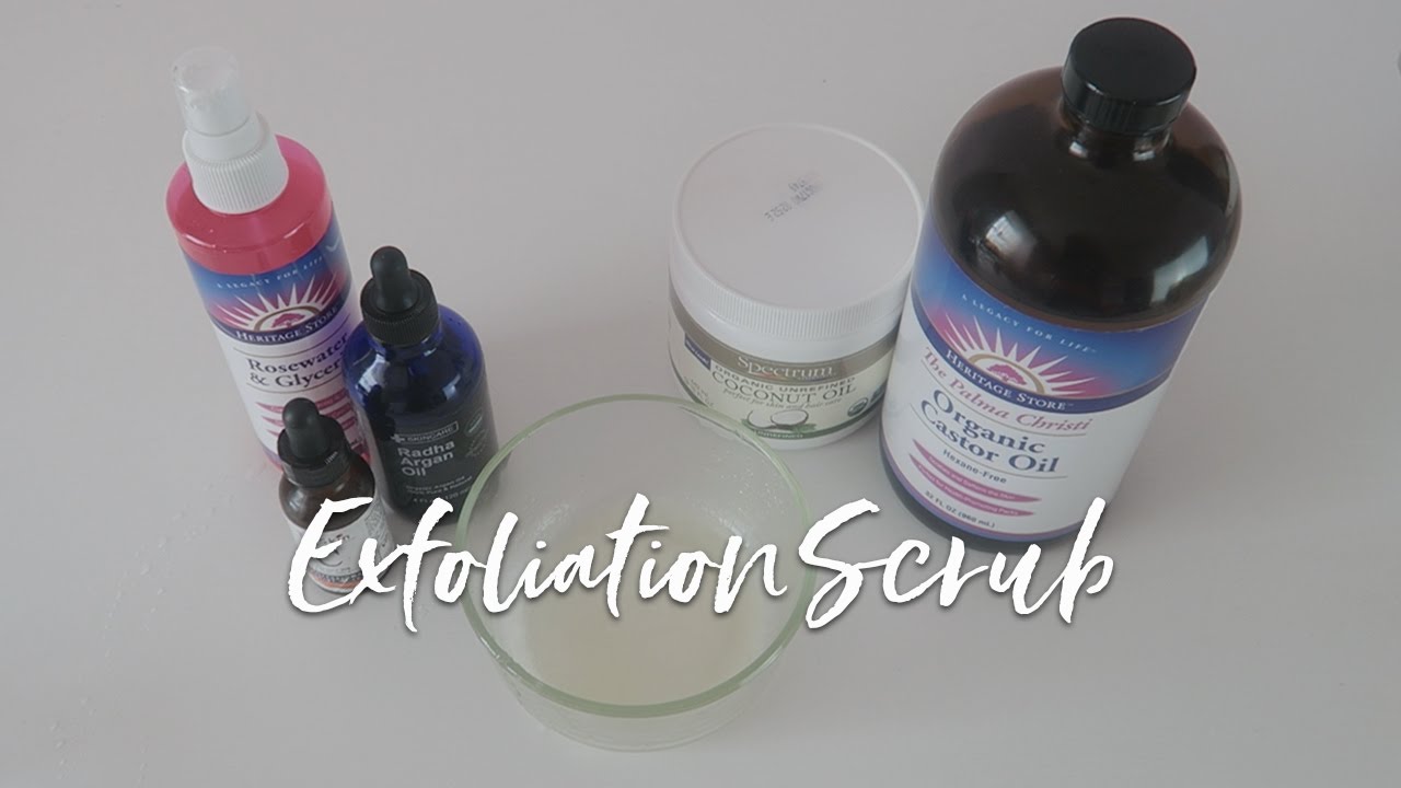 DIY Exfoliating Scrub | Simple Homemade Face Scrub For Clear Skin - YouTube