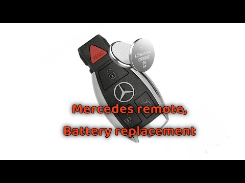 How to replace the battery in a Mercedes remote - YouTube
