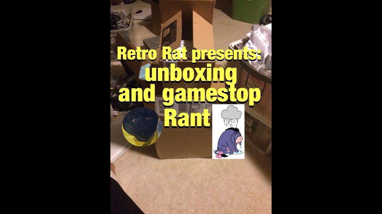 Retro Rat GameStop Rant and UnBoxing Video - YouTube