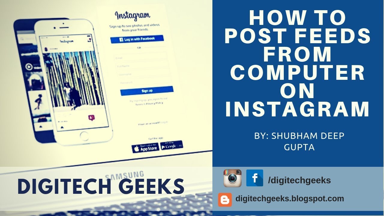 Use Instagram from Computer just like on your mobile, post photo and ...
