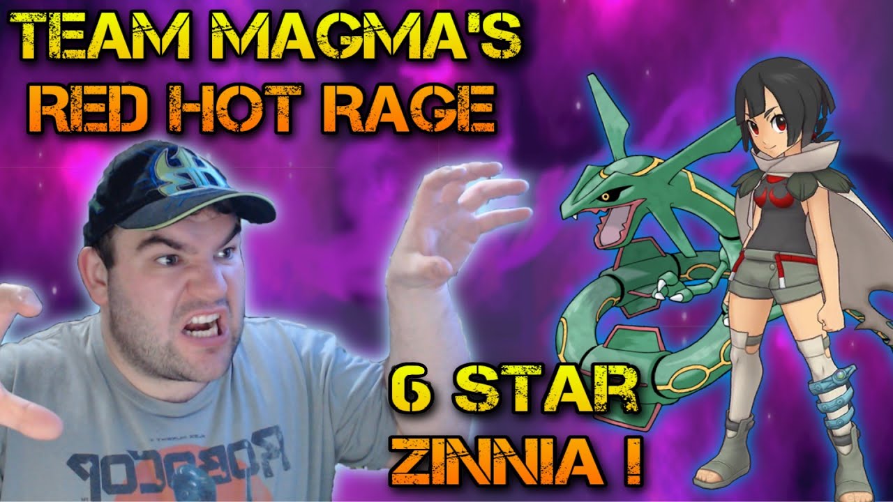 Team Magma's Red Hot Rage! 6 Star Zinnia & Rayquaza! | Pokemon Masters ...
