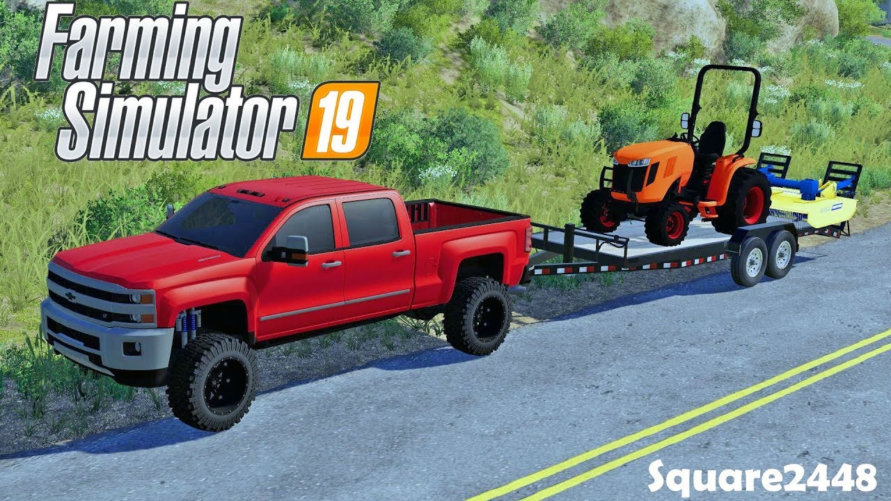 Lawn Care | Kubota Tractor With Finish Mower | 2016 Chevy 2500HD ...